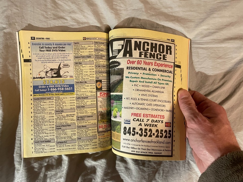 Rockland County New York NY Yellow Pages Phone Book 2010 Directory | eBay