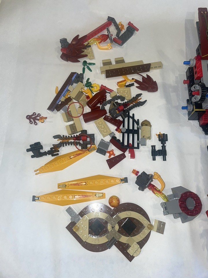 Lego Chima Flying Phoenix Fire Temple Set #70146 For Parts Only | eBay