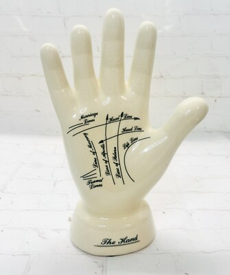 Porcelain Palmistry Hand (Home Decor, Photo Prop) | eBay