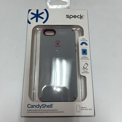Speck Candyshell iPhone 5/5s Case - Pebble Grey/Raspberry Pink | eBay