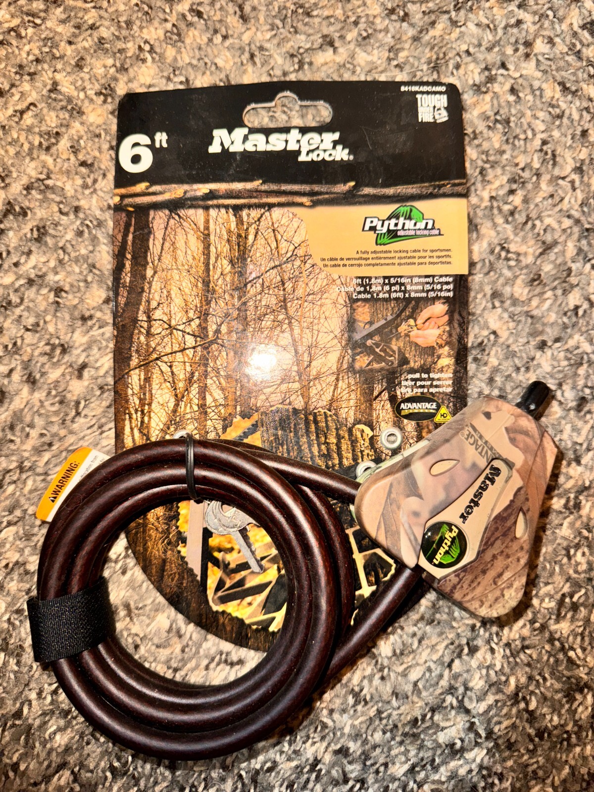 Master Lock 8418KADCAMO-TMB Keyed Cable Lock - Camo for sale online | eBay