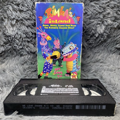 Rimbas - Rimba's Island We Love To Share VHS Tape 1994 DiC Toon Time ...