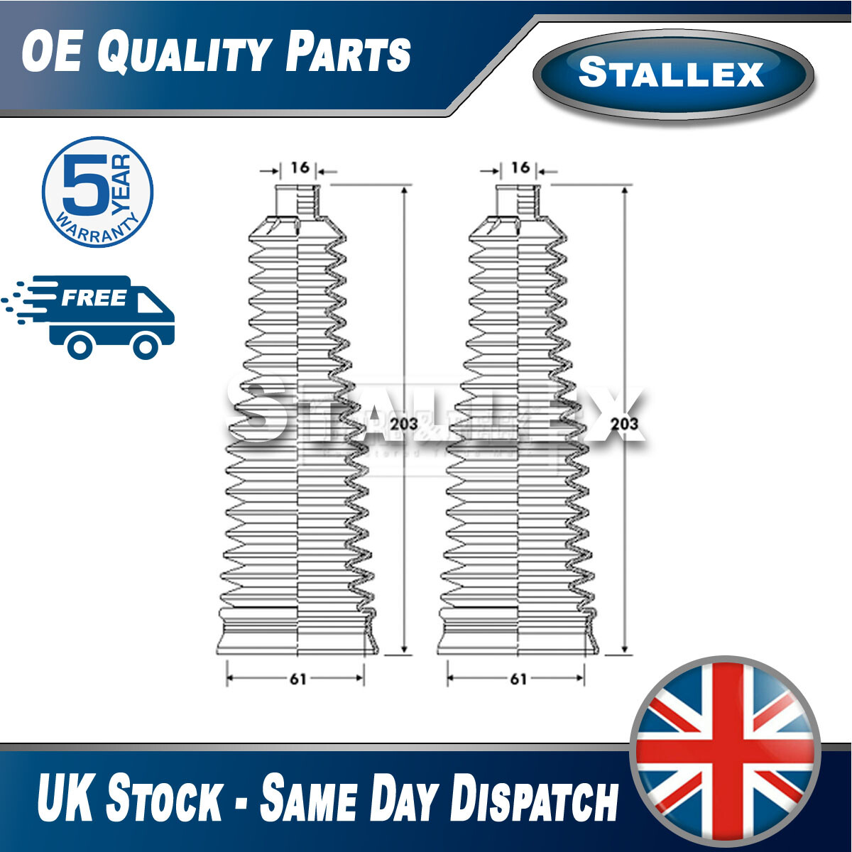 Fits Audi A4 A5 Q5 Steering Rack Boot Set Front Stallex 8K0422831 | eBay UK