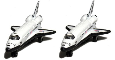2 x Space Shuttle NASA Replica diecast toy model Pull back and go ...