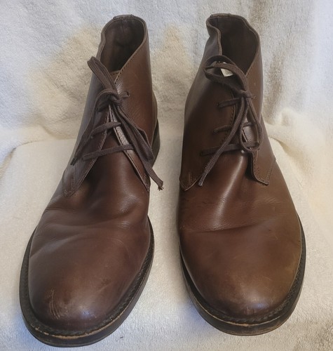 Martin + OSA Leather Brown Boots Size 10.5 M Men Shoe Ankle Lace Up | eBay