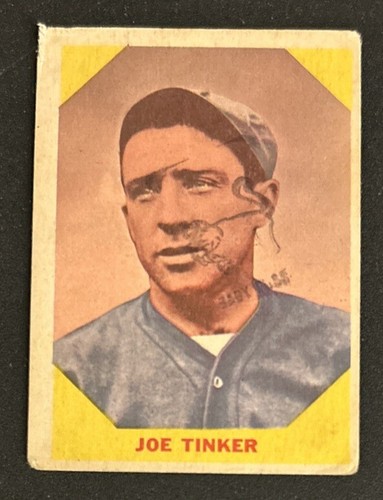 1960 Fleer Baseball Greats Joe Tinker Card #40 Cubs Reds Shortstop Low ...