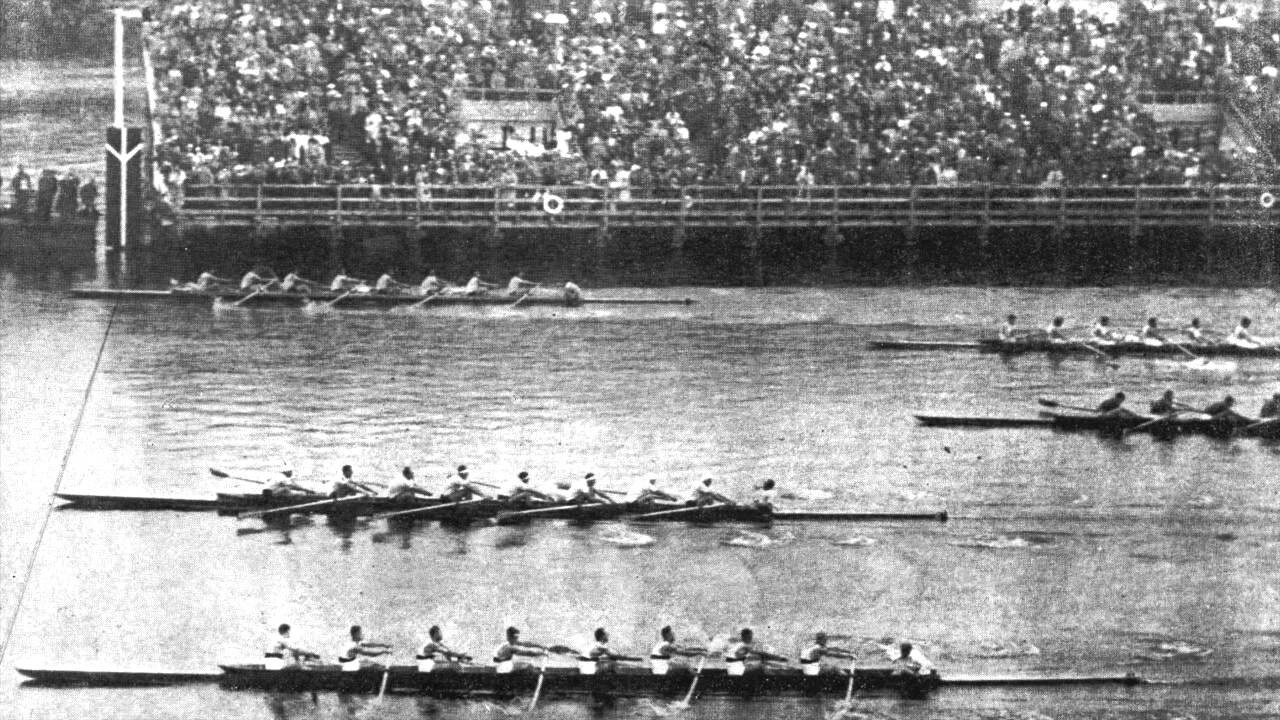 The Boys In The Boat Movie Poster / Washington Huskies Crew 1936 ...