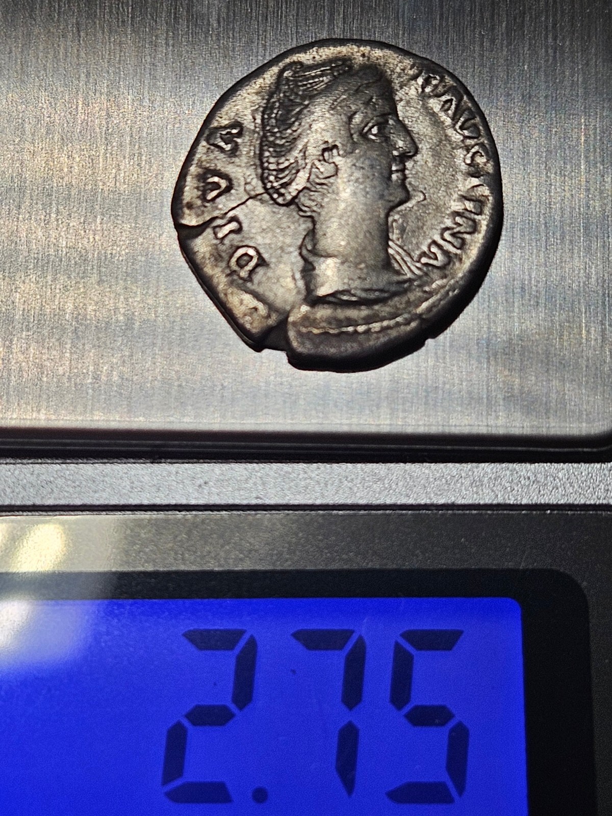 RARE silver coin Denarius of Faustina Major, Roman Empire, 141 yr ...