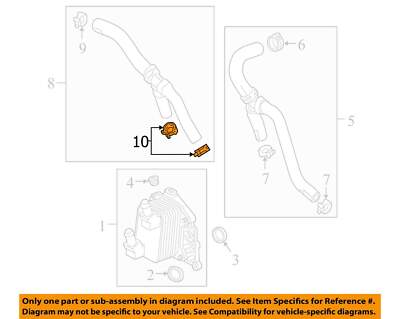 GM OEM 10-24 Acadia Cooling Radiator Components-Outlet Hose Clamp ...