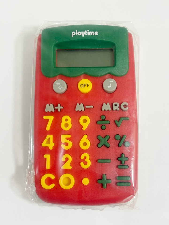 Playtime Junior Calculator Hand-Held "Beep" Sound Vintage & Educational ...