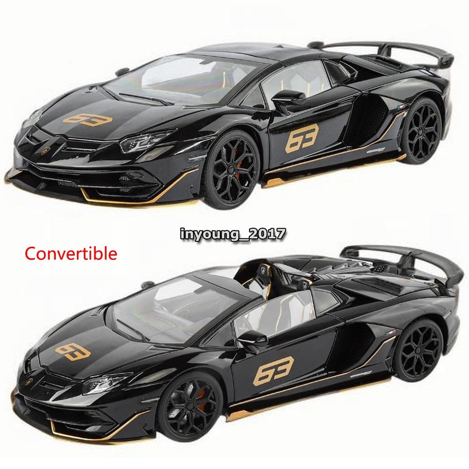 1:18 Lamborghini Aventador SVJ Model Car Diecast Toy Cars for Boys Kids ...