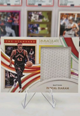 2021-22 Pascal Siakam Panini Immaculate /99 Game Worn Patch《Slab Ready ...