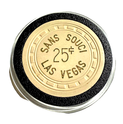 Casino Chip Sans Souci $0.25 Las Vegas-Tropicana Legends Hall of Fame ...