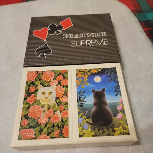 2 Decks CATS Piatnik Supreme Playing Cards Box Set ~Austria | eBay