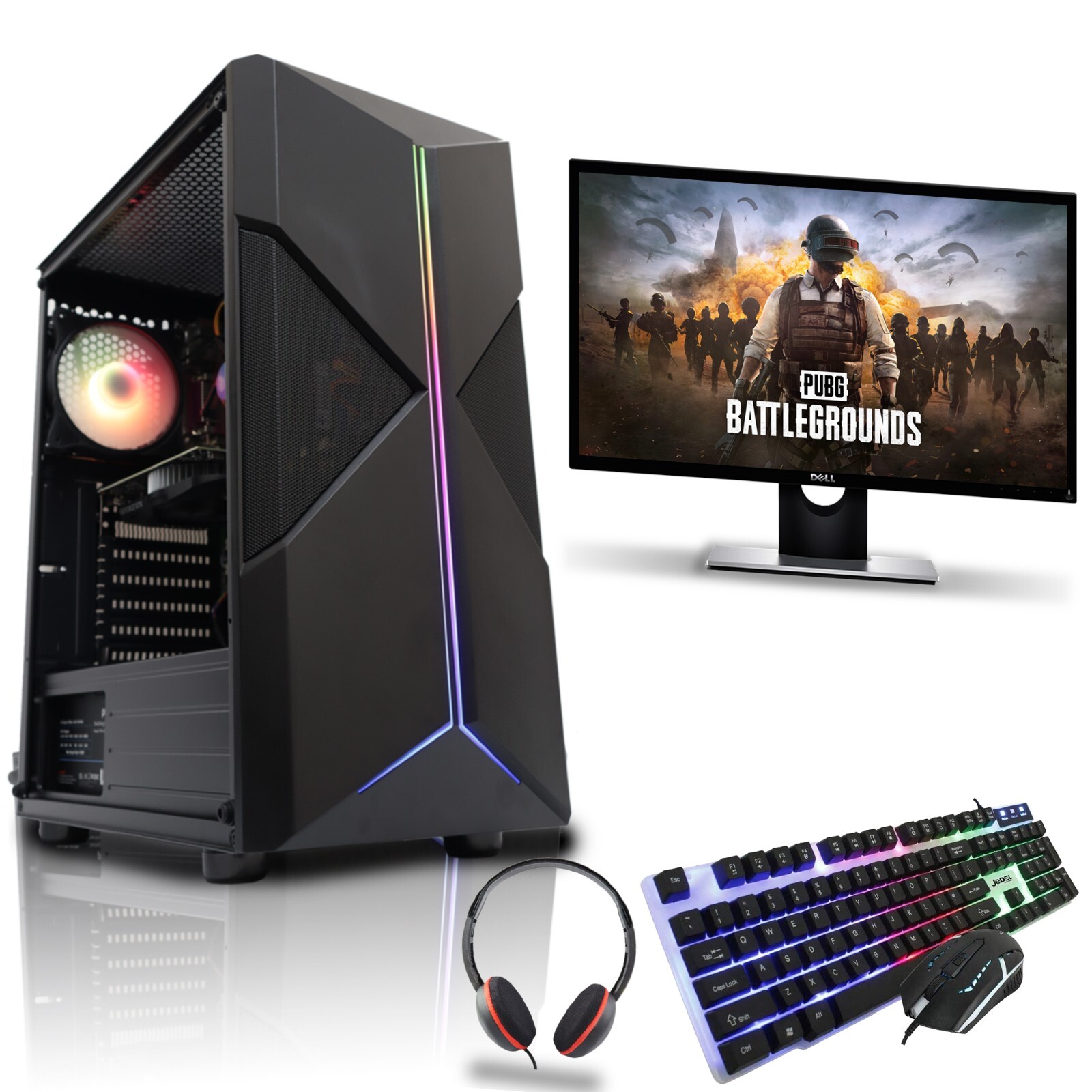 FAST Gaming PC Bundle Computer Intel Core i7 8GB RAM 1TB NVIDIA GT730 ...