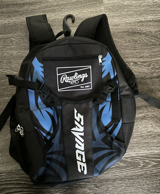 Rawlings Savage Backpack Equipment Bag T-Ball Youth Baseball Softball ...