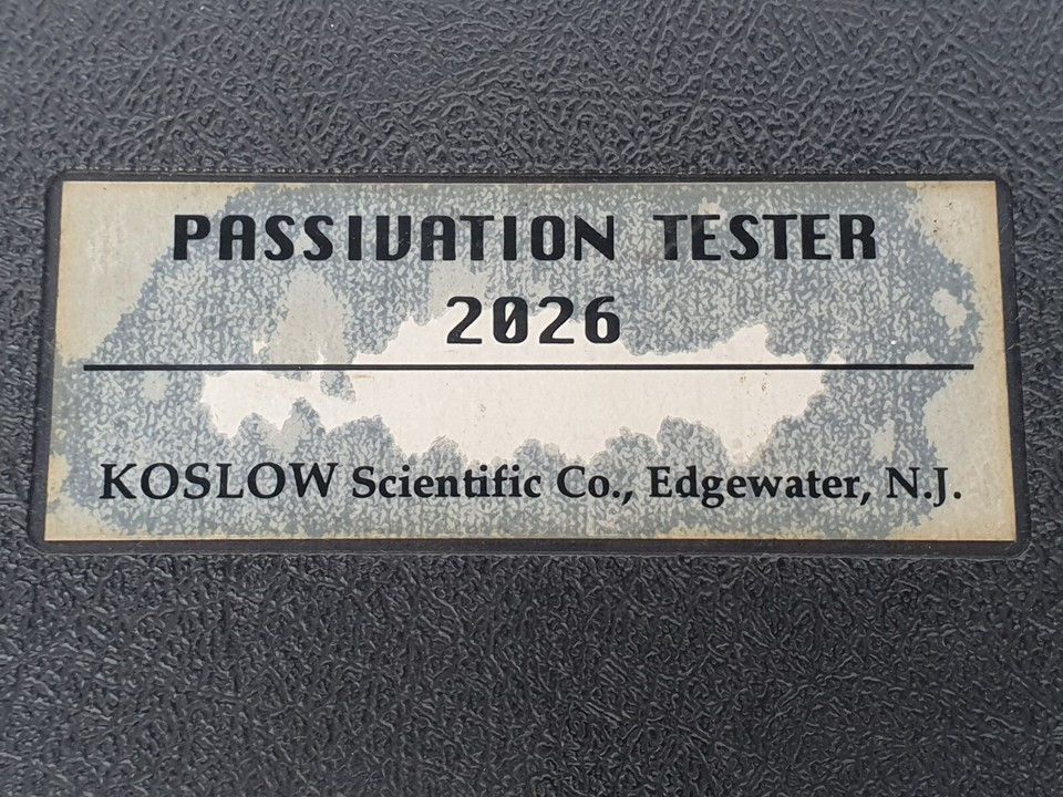 KOSLOW 2026 Stainless Steel Passivation Tester Passi-Tester, Corrosion ...