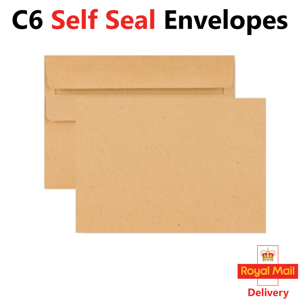 Strong Postal A4 C4 A5 C5 C6 DL Plain Envelope Self Seal Manilla Brown ...