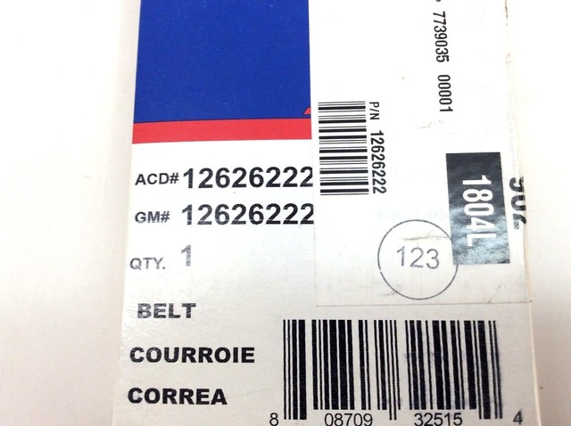 Chevrolet Silverado GMC Sierra Fan Water Pump Serpentine Belt OEM ...