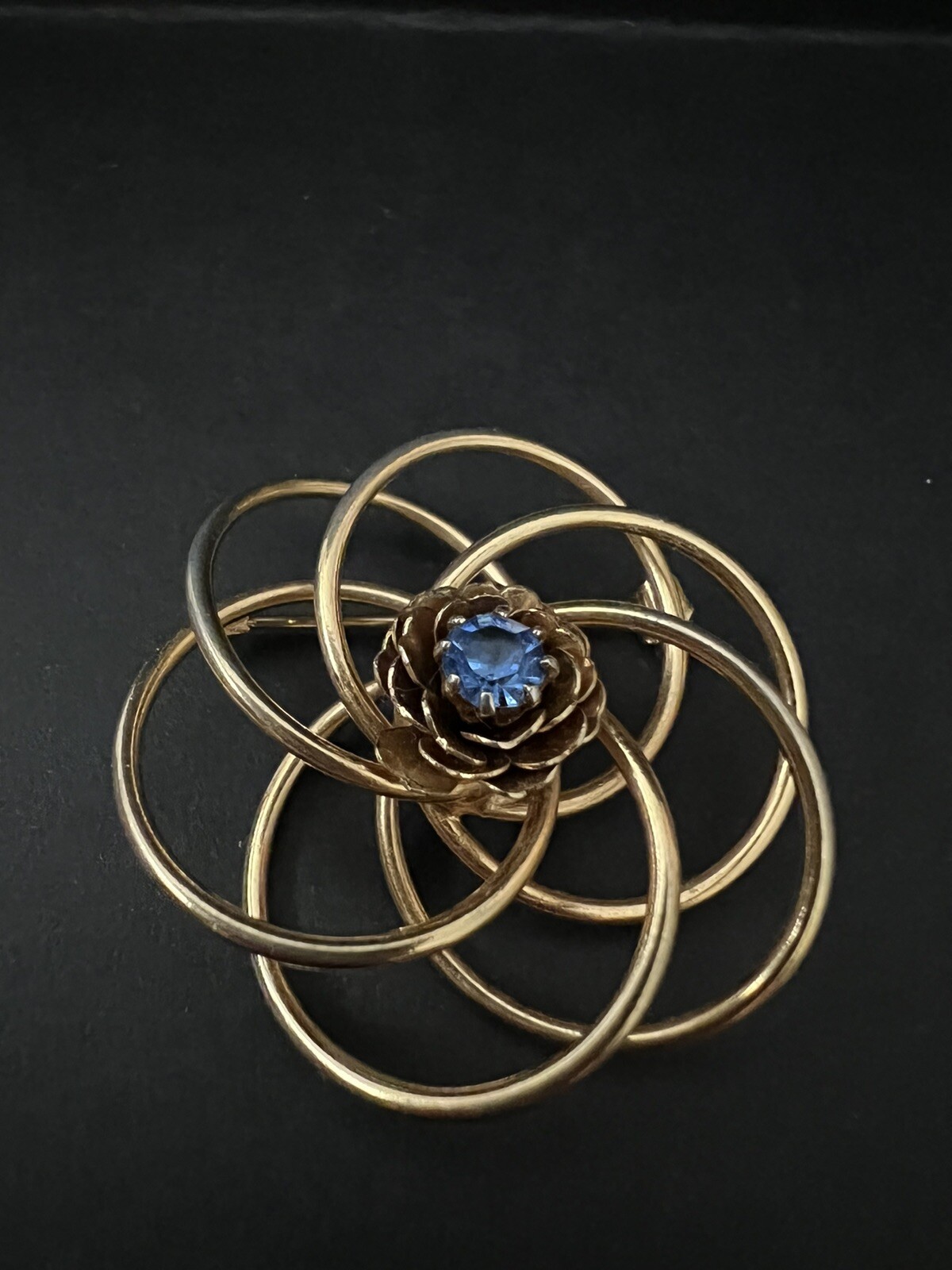 rhinestone spiral brooch - Gem