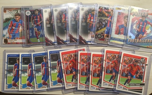 Lamine Yamal Rookie Card Lot (18) Donruss Topps Chrome Base RC + Free ...