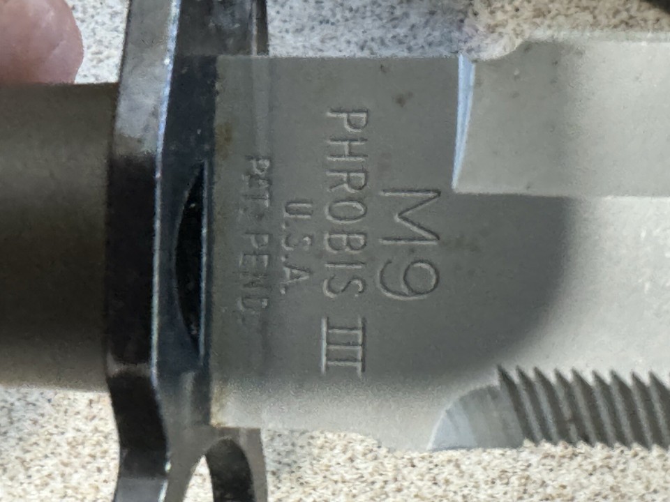 m9 phrobis iii Patent Pending W Dolphin Logo On Cross guard And Sheath ...