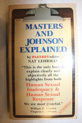 Masters And Johnson Explained Playboy Nat Lehrman First Edition 1970 VG ...