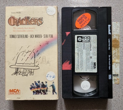 Crackers 1983 VHS Donald Sutherland Jack Warden Sean Penn VERY RARE | eBay