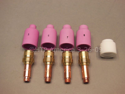 TIG weld welding gas lens kit 17 18 26 torch w collets | eBay