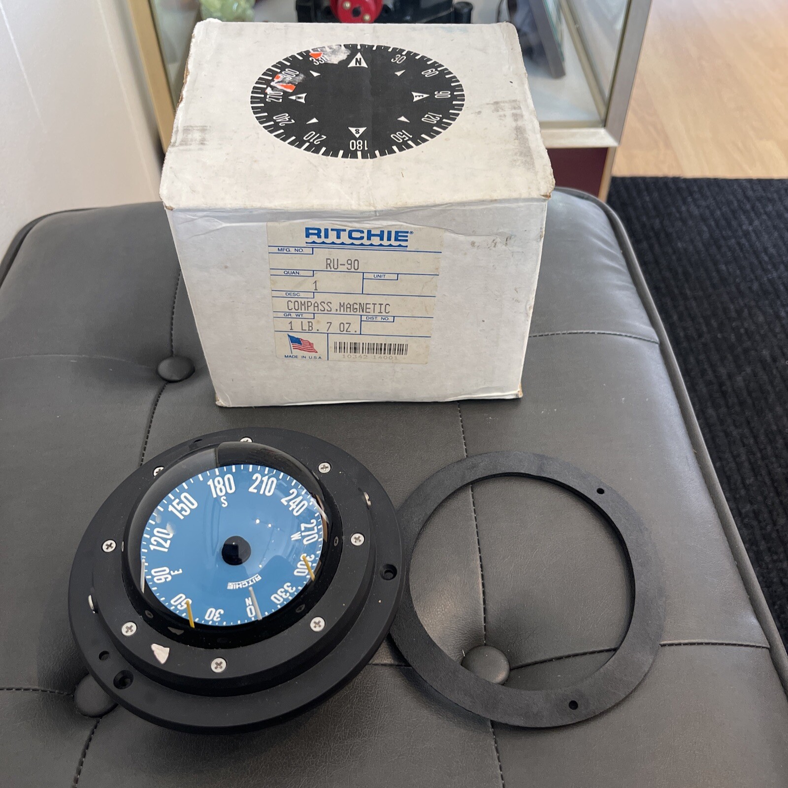 Ritchie Ru-90 Voyager Compass Flush Mount Black Marine Instrument Compasses for sale online | eBay