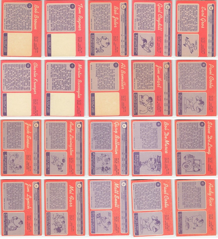 1970 Topps Lot of 100 VG-EX NFL Football Cards Partial Set Collection ...