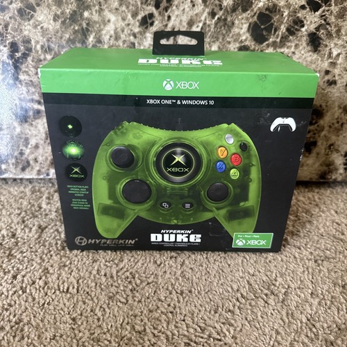 Hyperkin Duke Xbox Controller - Transparent Green Edition In Box TESTED ...