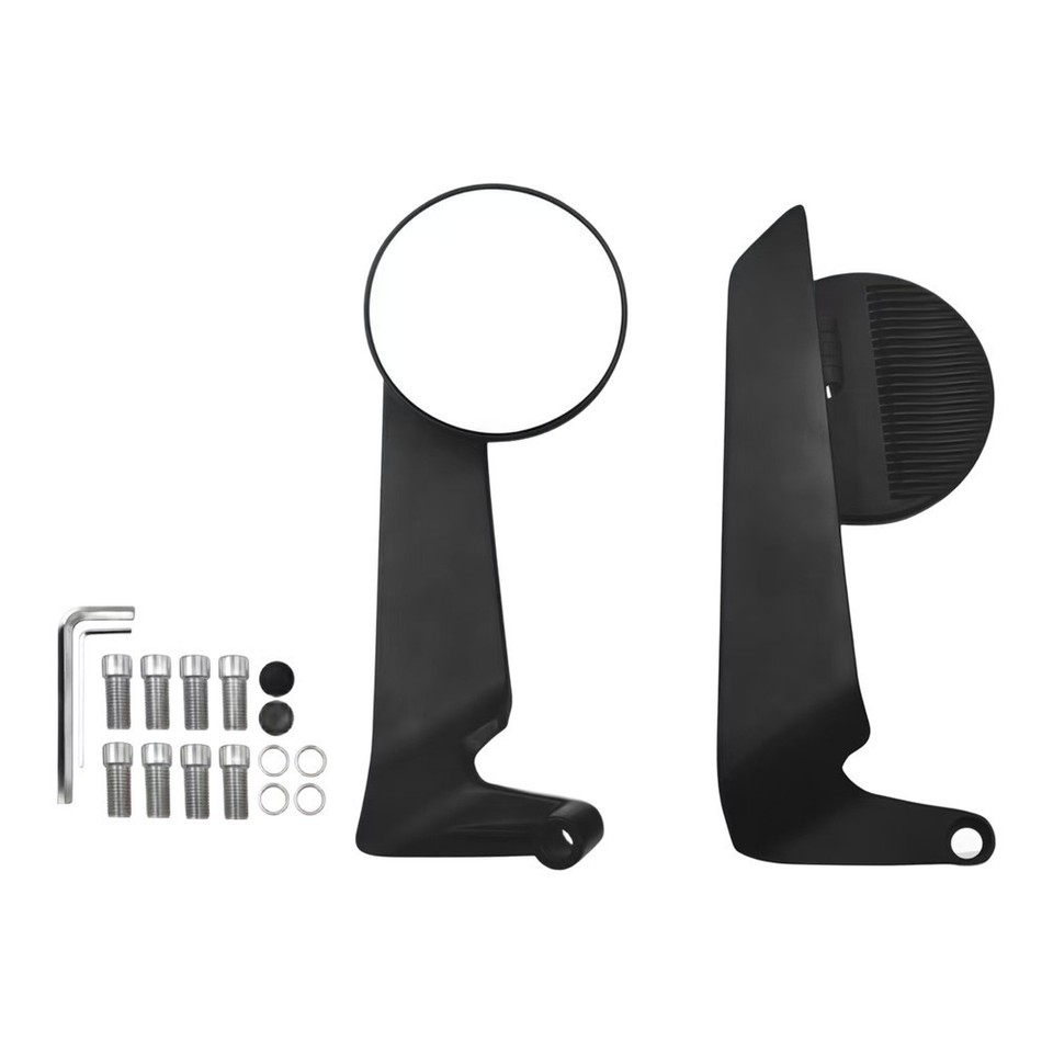 Motorcycle Mirror Round Shape Wide-angle Reflection Easy Direct ...