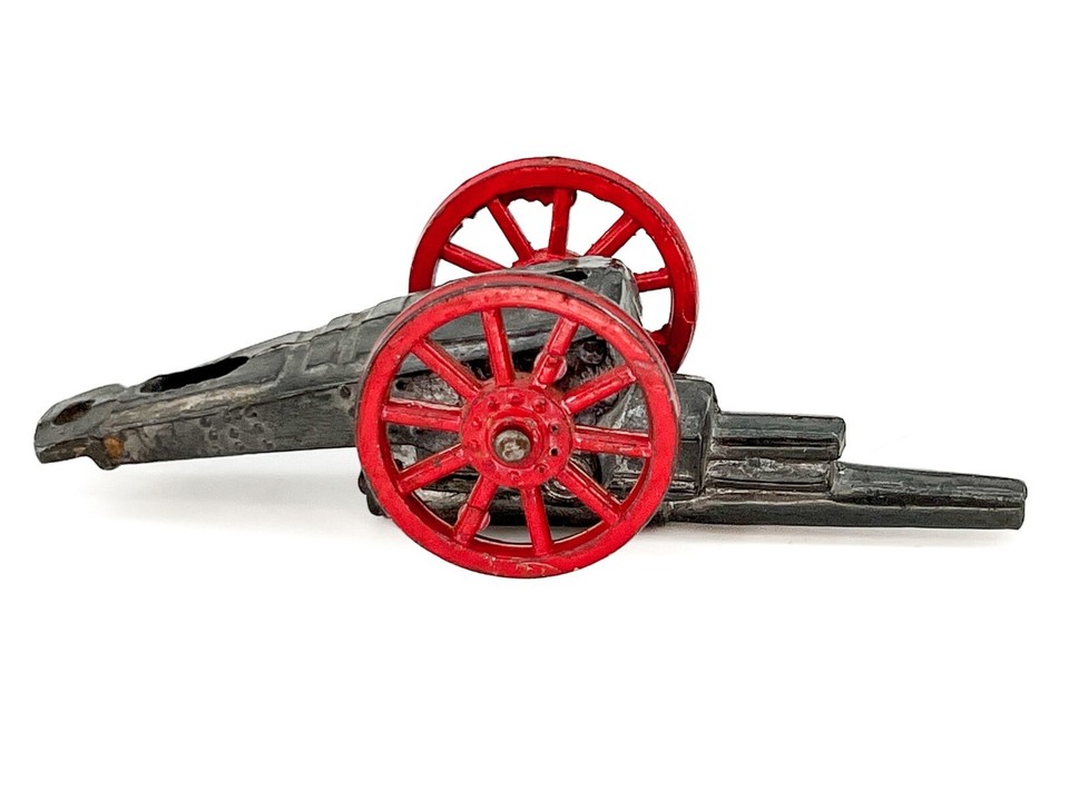 Barclay Manoil Lead Toy Military Cannon Metal Spoke Wheels Dime Store ...