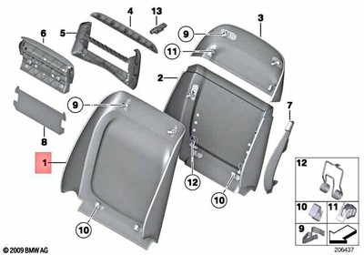 Genuine BMW Hybrid M5 5 7L F01 F02 F03 F04 F07 F10 Rear Panel Basic ...