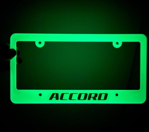 ⭐️ GLOW IN DARK Luminescent Luminous License Plate Tag Cover Frame ⭐️ ...