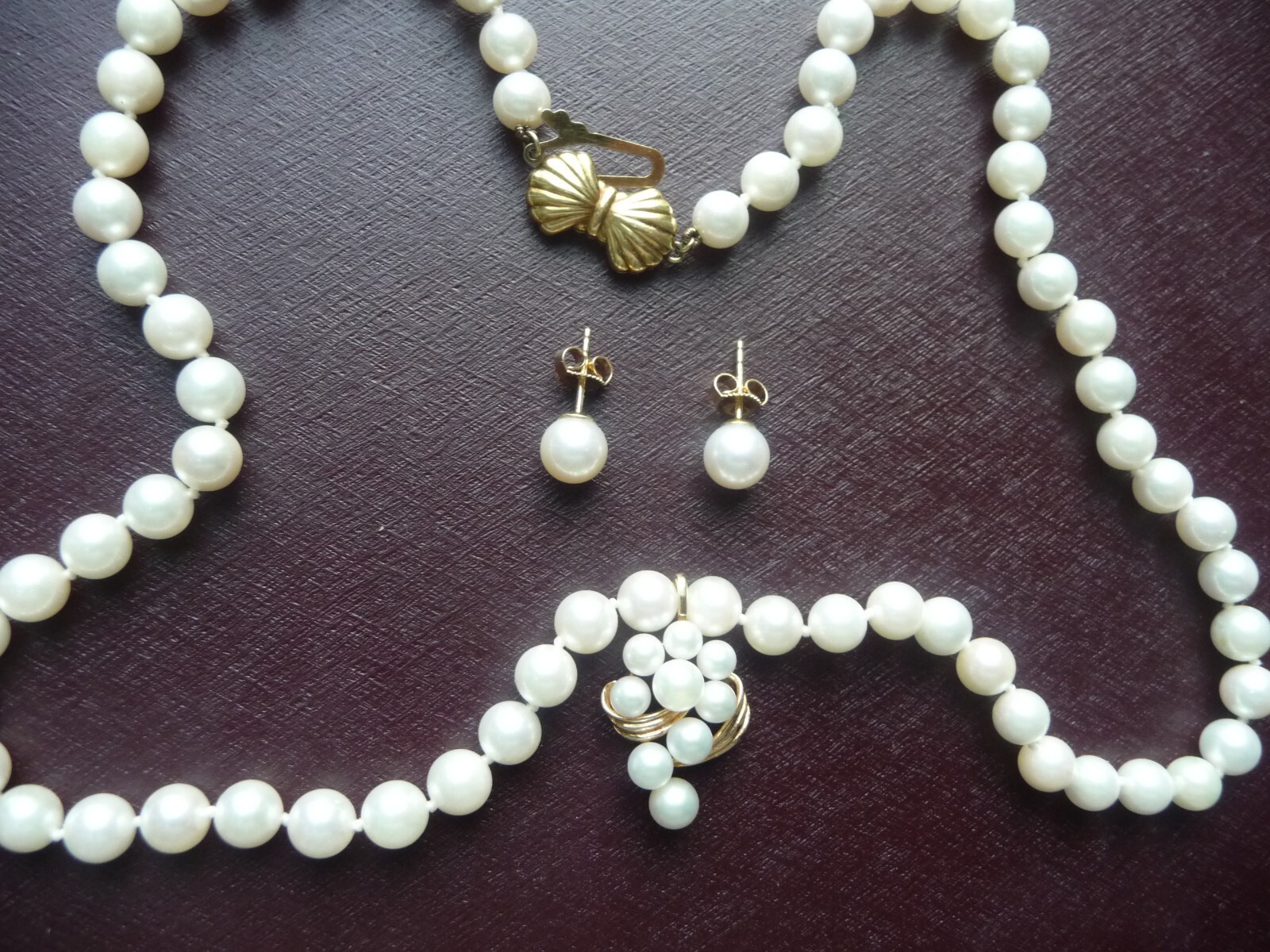 GORGEOUS $3500 MIKIMOTO BLUE LAGOON 14K 585 PEARL NECKLACE PENDANT ...