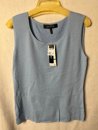 Kasper Ladies Blue Tank Top Size Large NEW | eBay