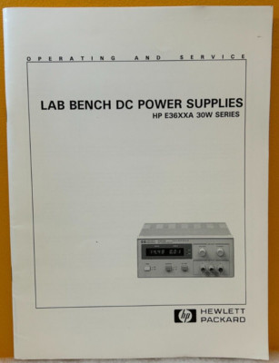 HP / Agilent 5959-5304 1997 Lab Bench DC Power Supplies Oper. & Service ...