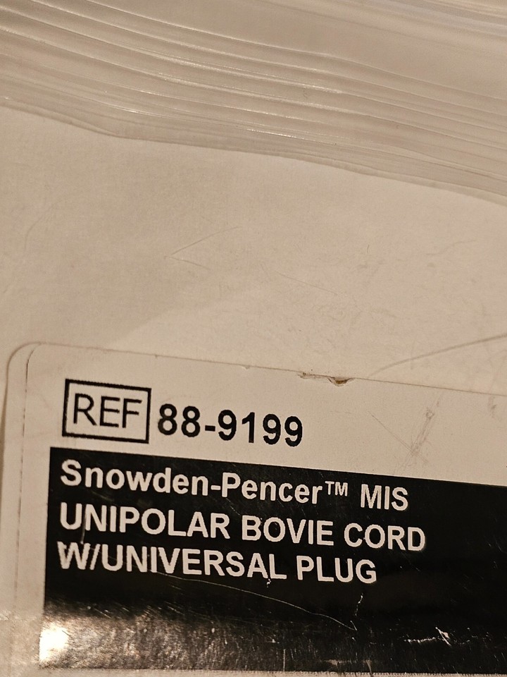 Snowden Pencer 88-9199 Unipolar Bovie cord with Universal Plug | eBay