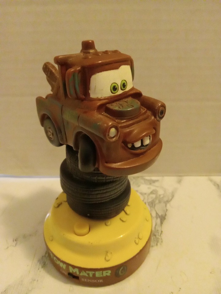 Disney Pixar Cars Talking Tow Mater W/sensor 5" talking phrases toy | eBay