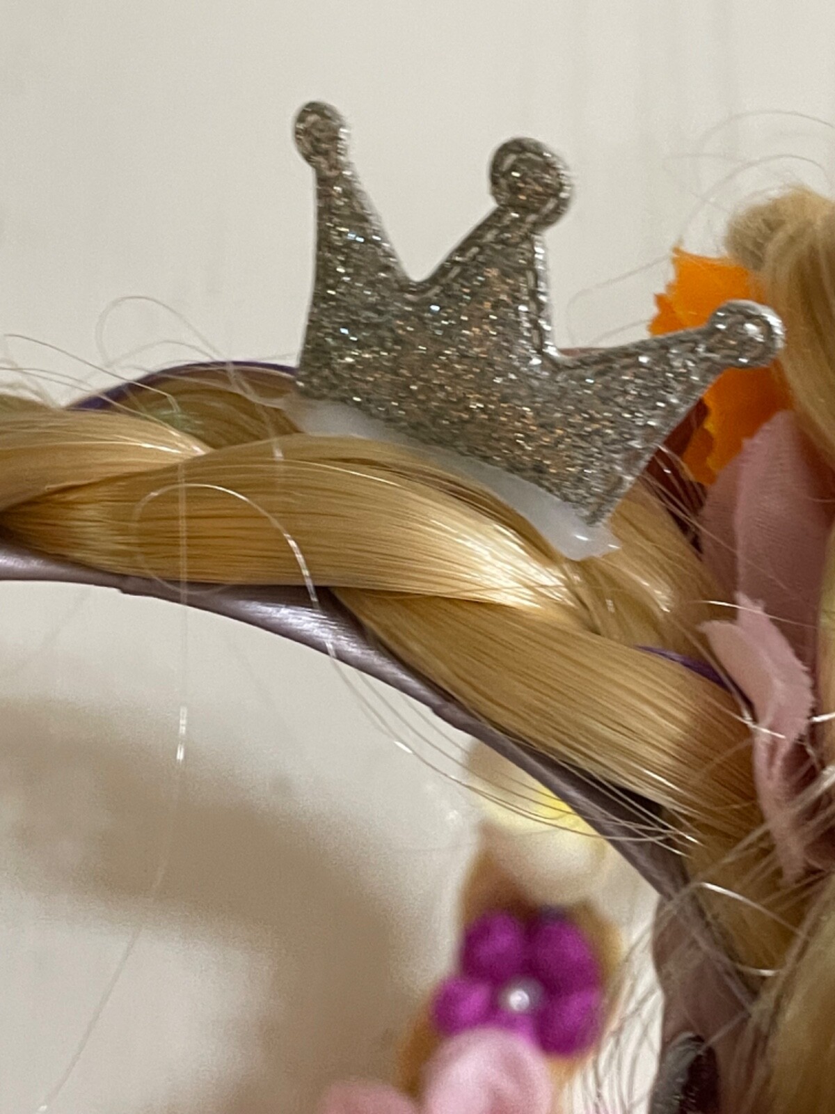 Girls Costume Disney Rapunzel Braid Hair Headband Flo… - Gem