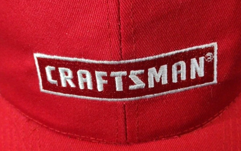 Craftsman ACE Hat Cap Red White Trucker Mesh Back Snap Back Baseball ...