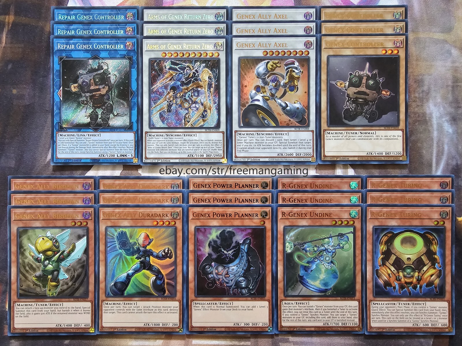 Yugioh Genex Deck Core Set 27 card BLTR Repair Controller Arms of ...