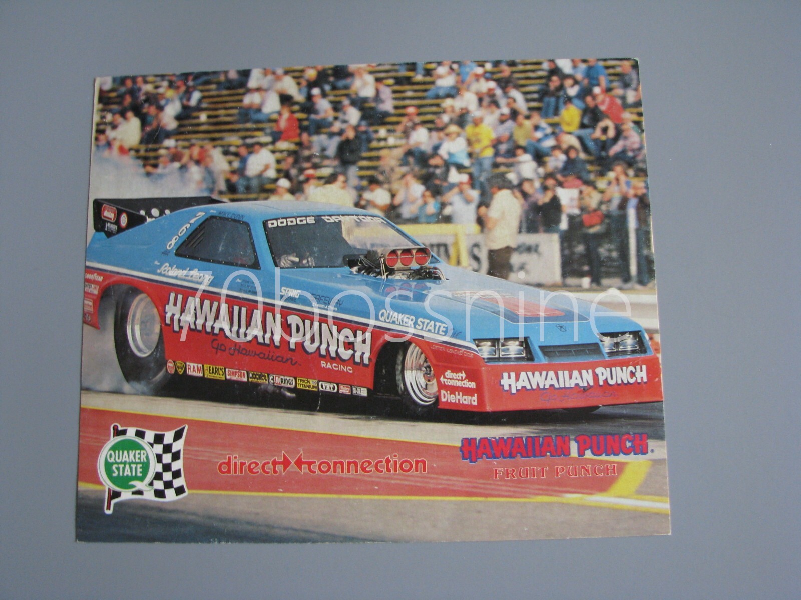 MIKE DUNN HAWAIIAN PUNCH QUAKER STATE FUNNY CAR 8X10 NHRA DRAG RACING ...