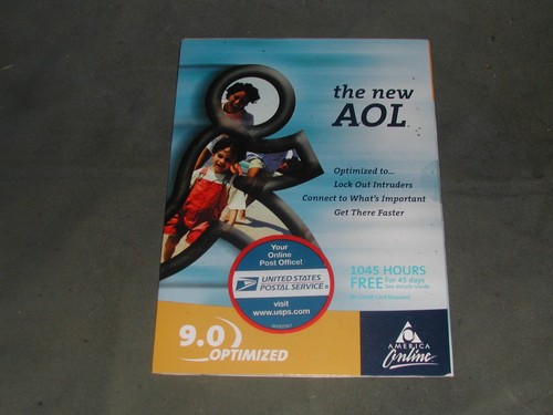 AOL 9.0 Optimized Version CD NEW UNOPENED Vintage Collectable Software ...