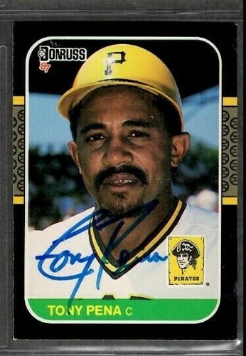 1987 Donruss #115 Tony Pena Pirates Baseball Signed Autograph (Q18 ...