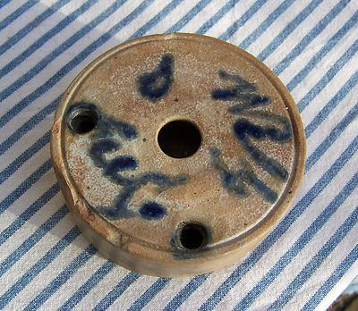 VERY RARE INK WELL Blue Decorated Stoneware | eBay