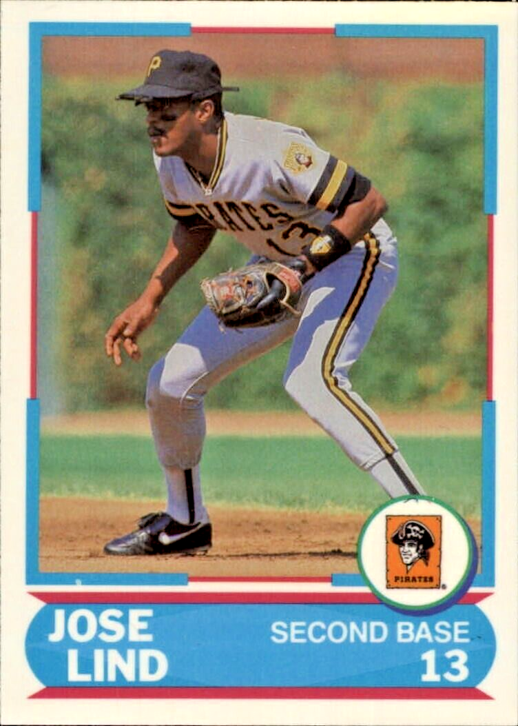 1988 Score Young SuperstarI #4 Jose Lind 2nd Base Pitt. Pirates FREE ...