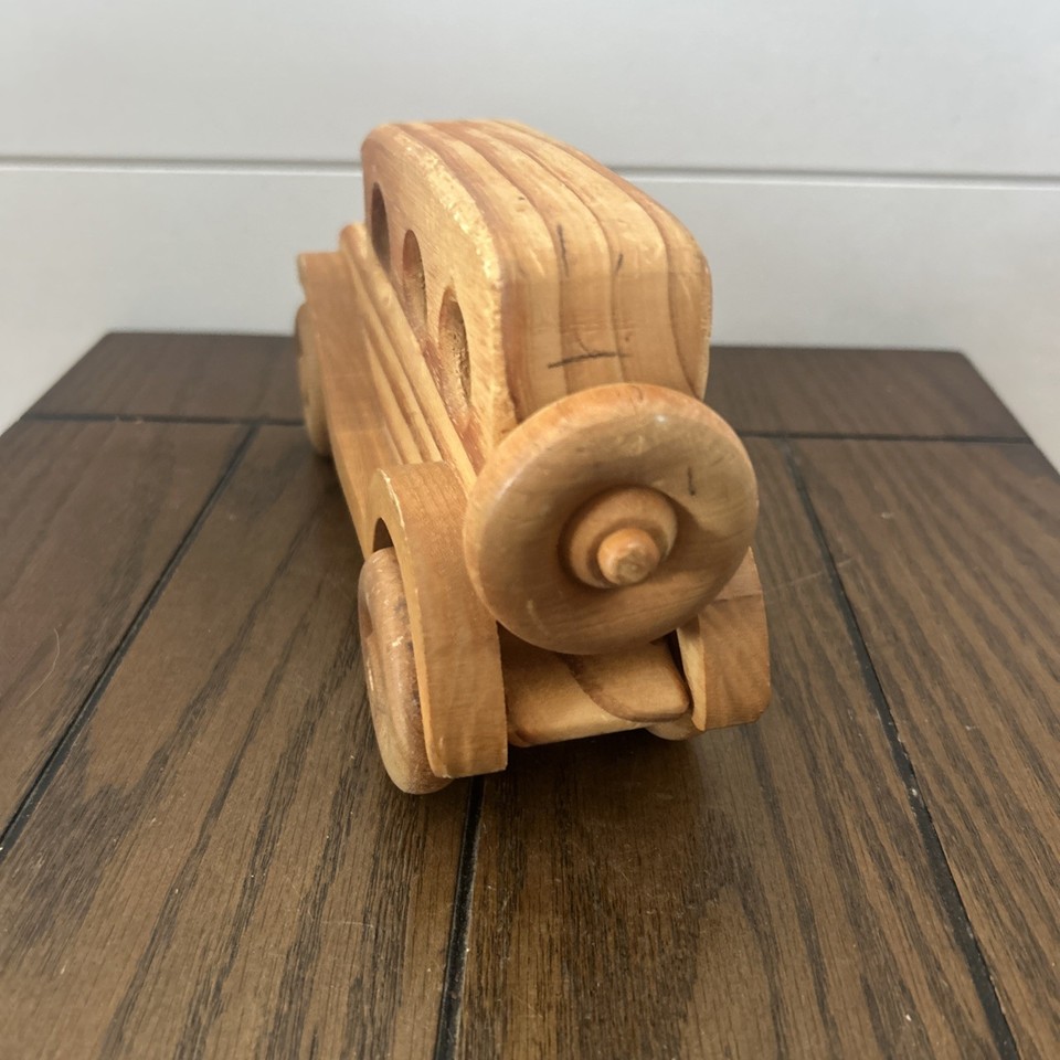 Handcrafted Wooden Model T Push car toy Moving WheelsClassic Child’s ...